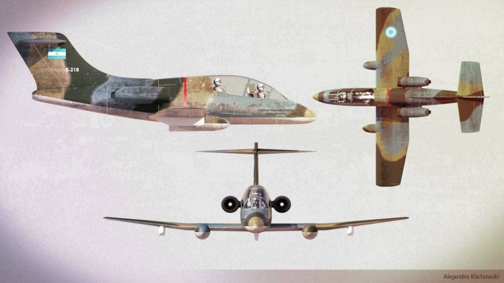 Los IA-58 Pucará a reaccion