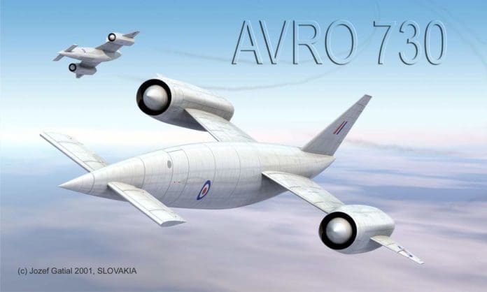Avro 730, el precursor británico del Blackbird
