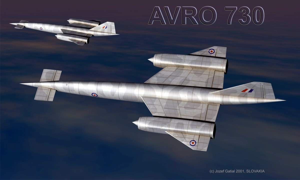 Avro 730, el precursor británico del Blackbird