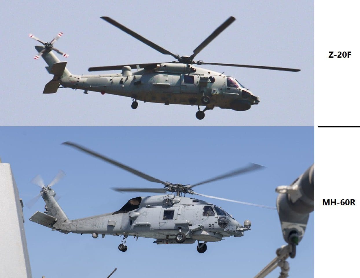 China ensaya su nuevo helicóptero naval, una copia del Seahawk de la ...