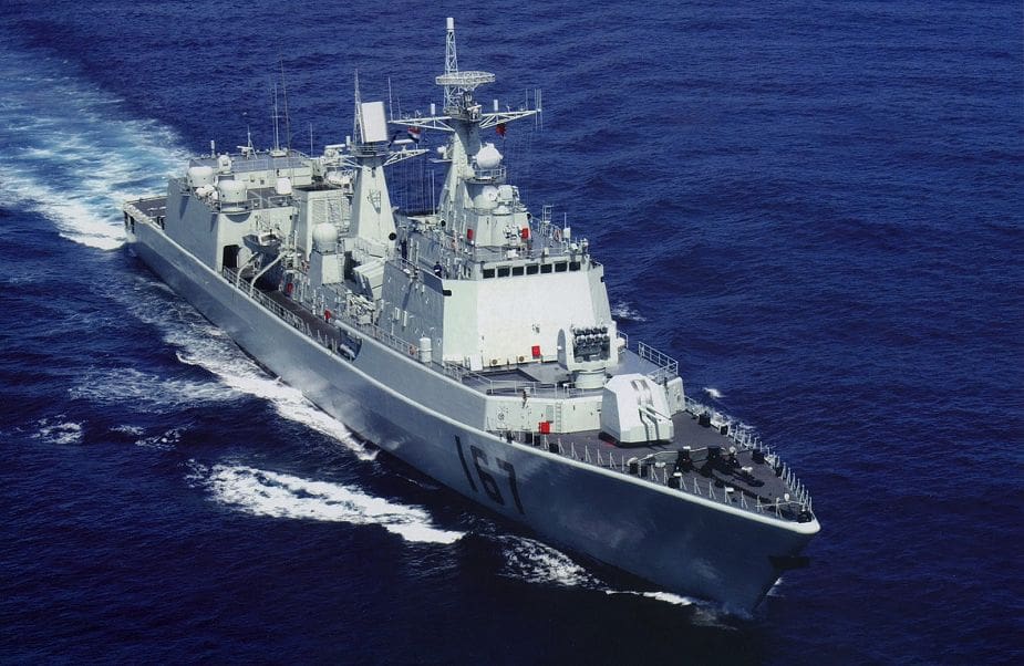 Destructor de la Armada China Tipo 051B actualizado con 16 lanzadores ...