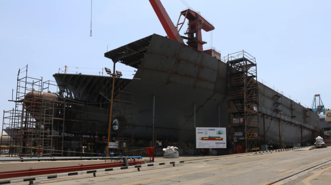 Avances en la construcción del segundo buque LPD para la Marina de ...