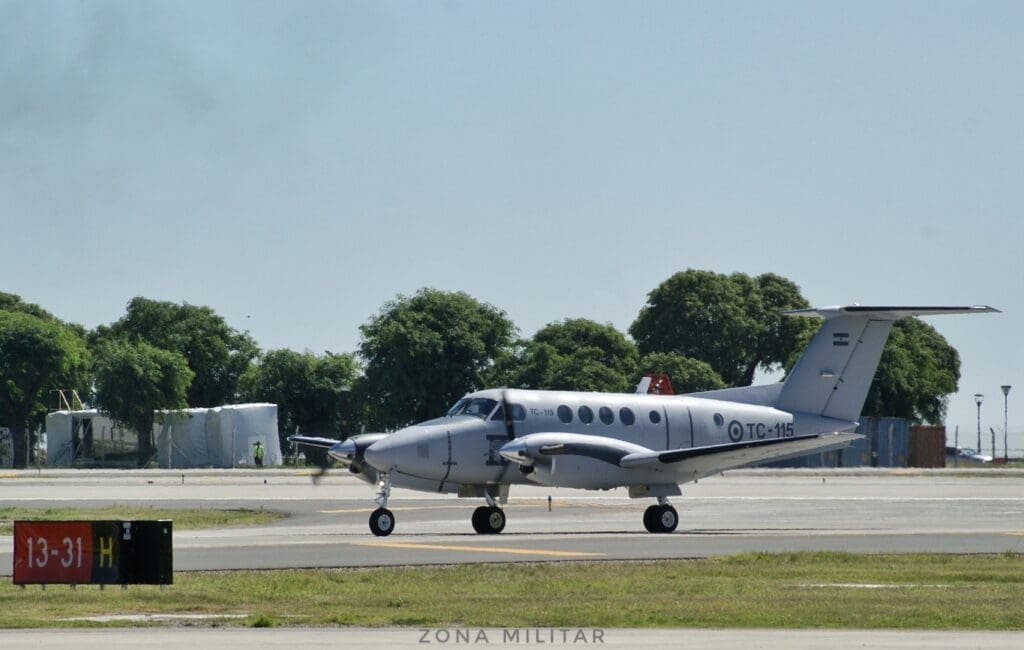 La Fuerza Aérea Argentina se prepara para recibir un nuevo TC-12B Huron