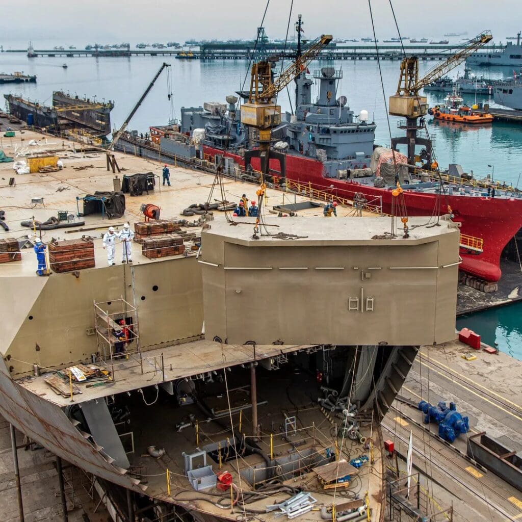 Nuevos avances en la construcción del buque LPD BAP Paita de la Marina ...