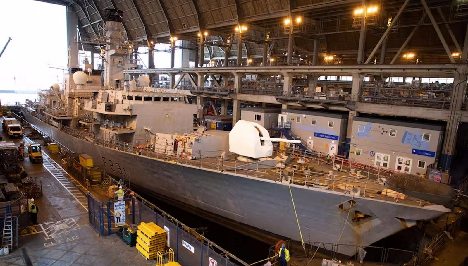 Progress of the modernization process of the UK's Type 23 . frigates