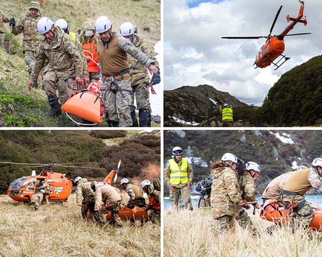 El Batallón de Infantería de Marina N°4 realizó un ejercicio SAR junto ...