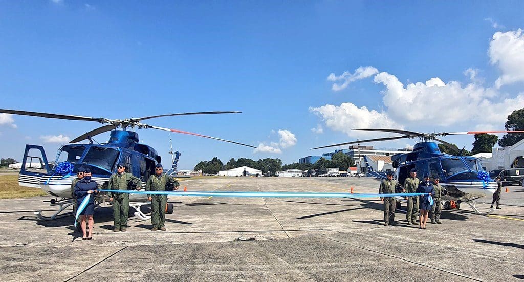 La Fuerza Aérea Guatemalteca recibe dos helicópteros Subaru Bell 412EPX