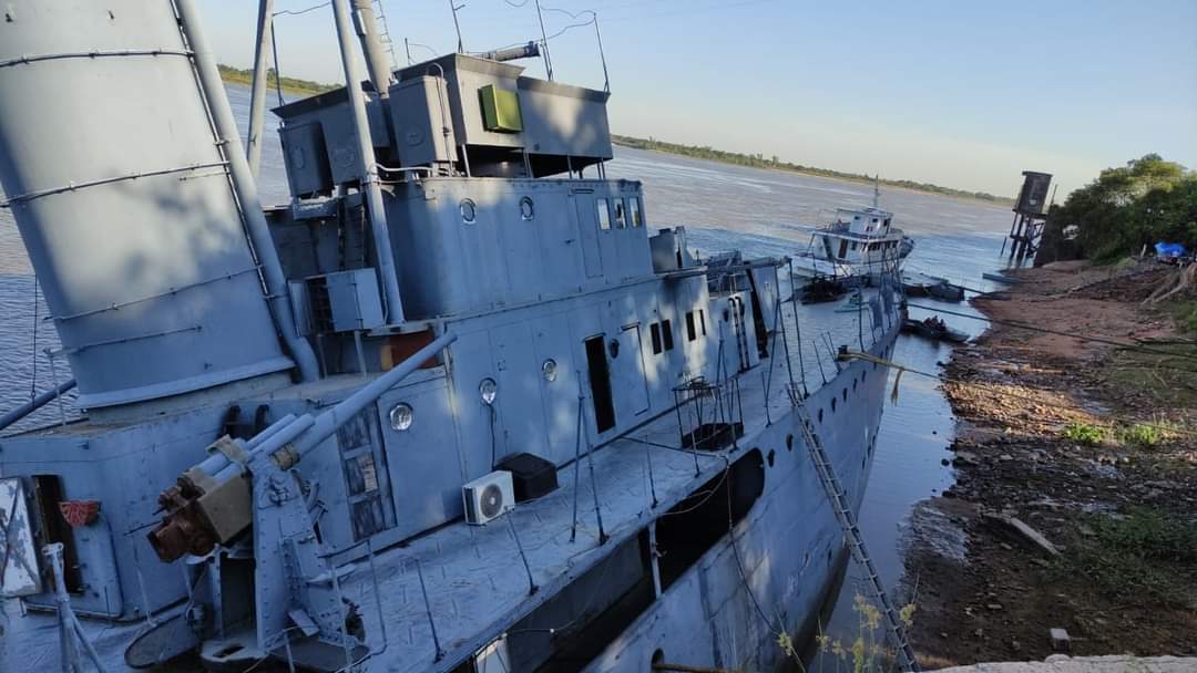 La Armada Paraguaya finalizó las tareas de estabilización del cañonero ...