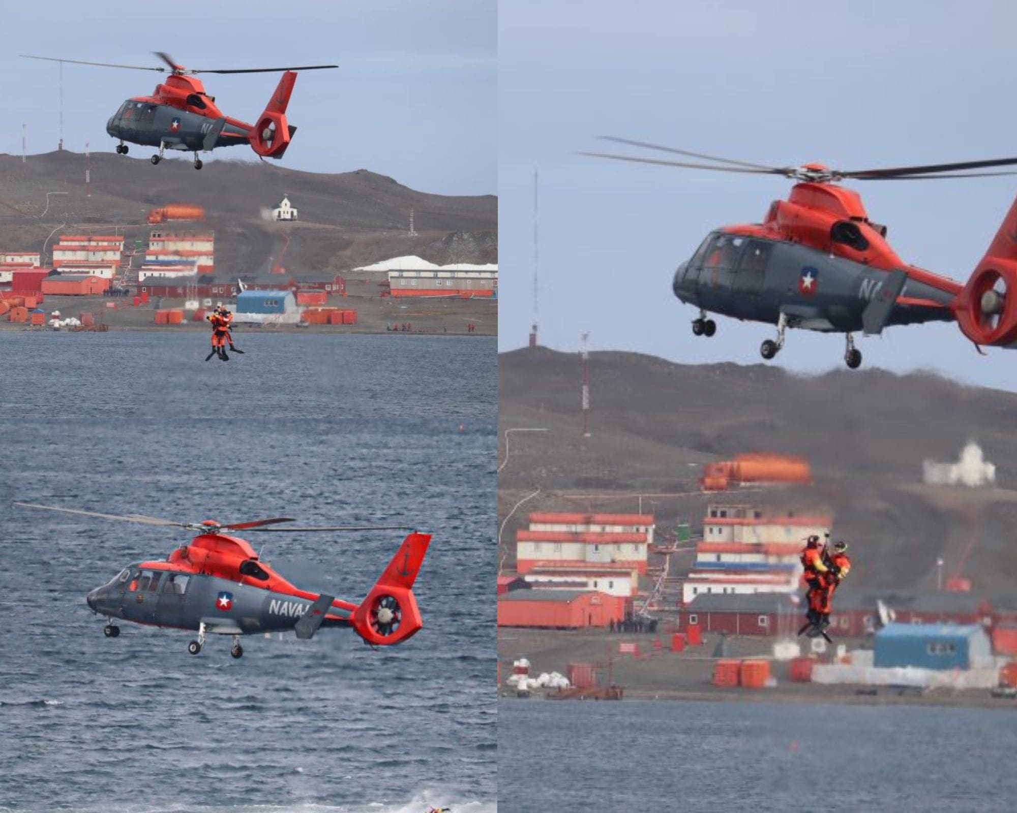 La Armada de Chile realiza ejercicios de rescate en la Antártida con un ...