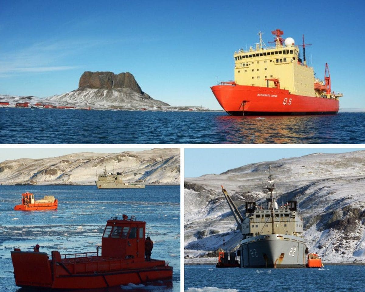 El rompehielos ARA Almirante Irízar completó el reabastecimiento de la ...