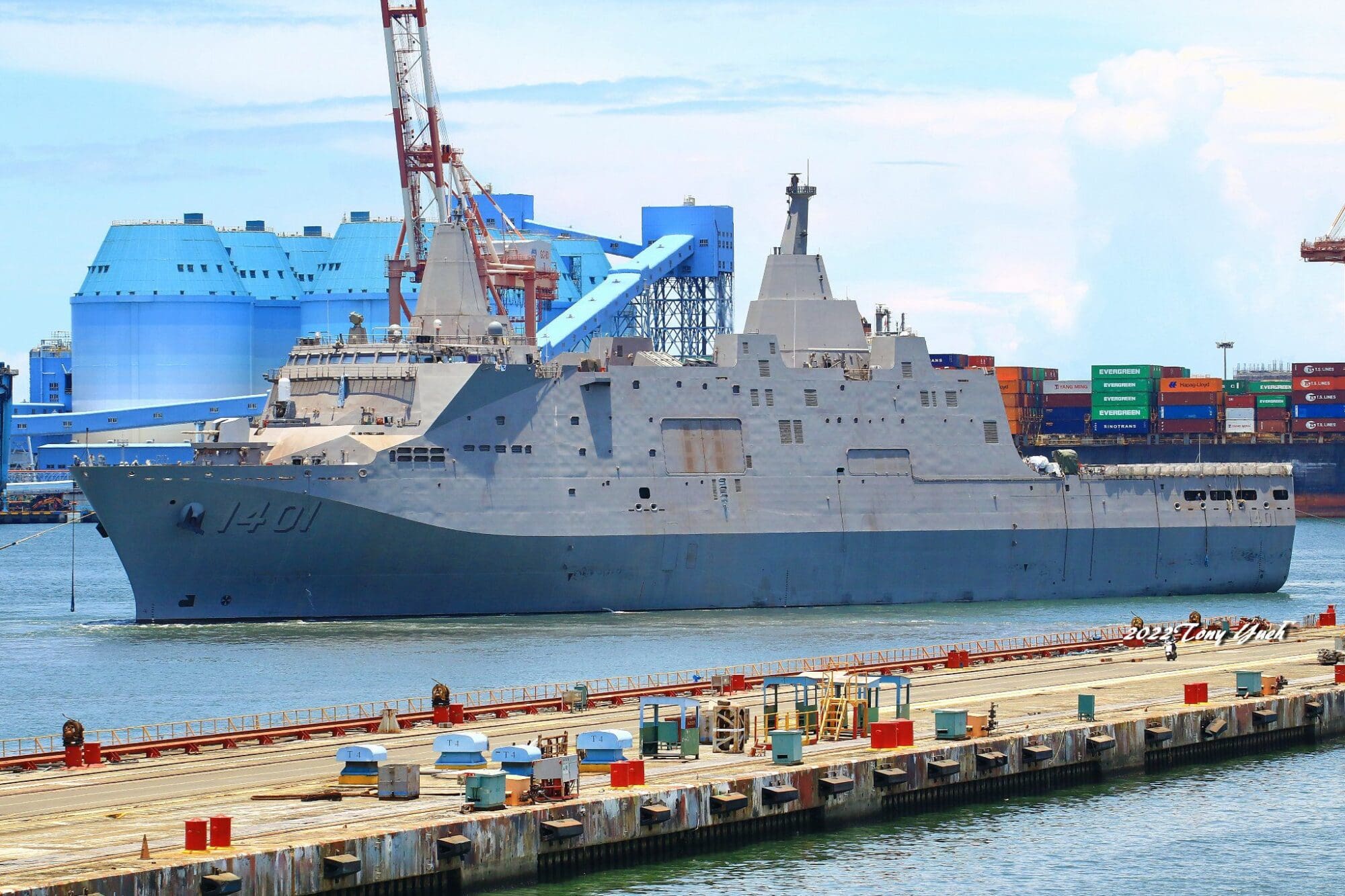 El primer buque LPD construido localmente por Taiwán se encuentra próximo a entrar en servicio