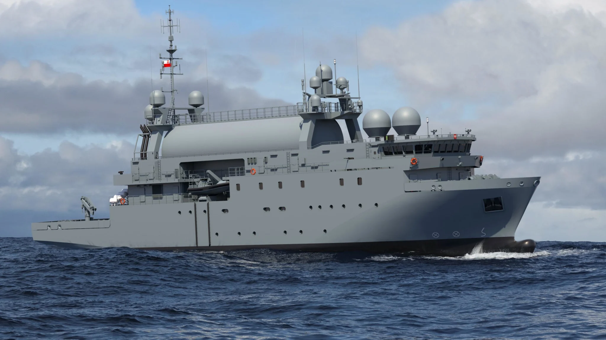 Comienza la construcción del primer buque de inteligencia de señales para la Armada de Polonia