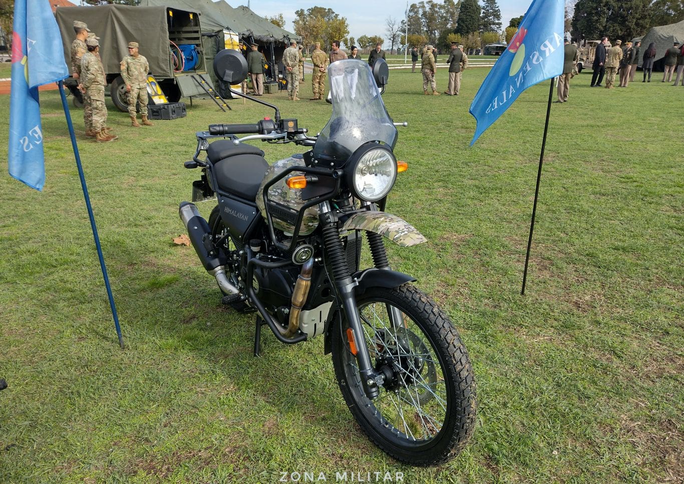 El Ejército Argentino presentó sus nuevas motos Royal Enfield Himalayan