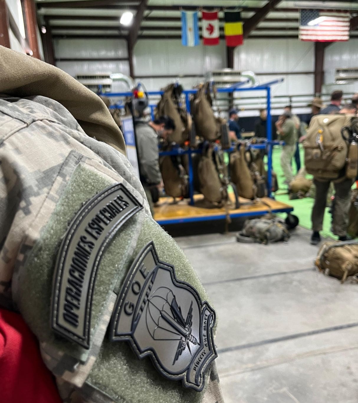 Con la participación del Grupo de Operaciones Especiales, la compañía ...