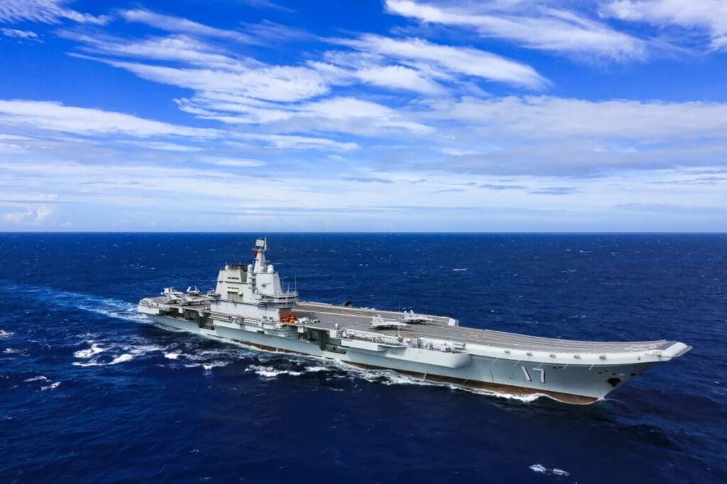 The deployment of the Shandong aircraft carrier strike group of the ...