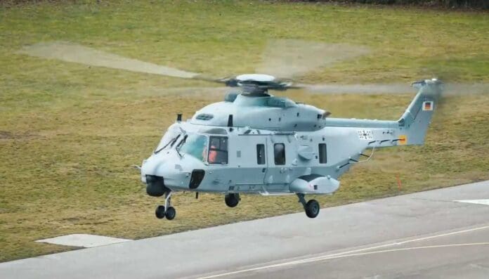 Es registrado el primer vuelo de uno de los nuevos helicópteros NH90 de la Armada Española