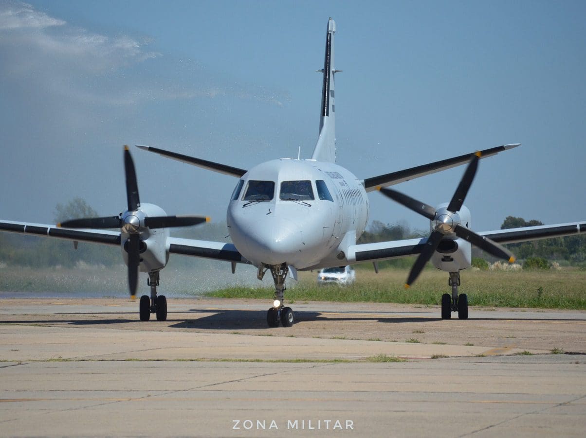 The Argentine Air Force starts the deployment of a Saab 340 to the ...