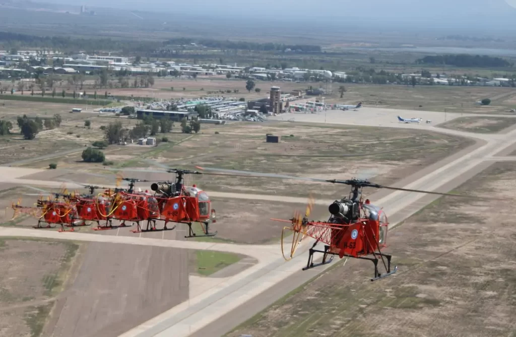 The Argentine Air Force puts its fifth SA315B Lama helicopter into service