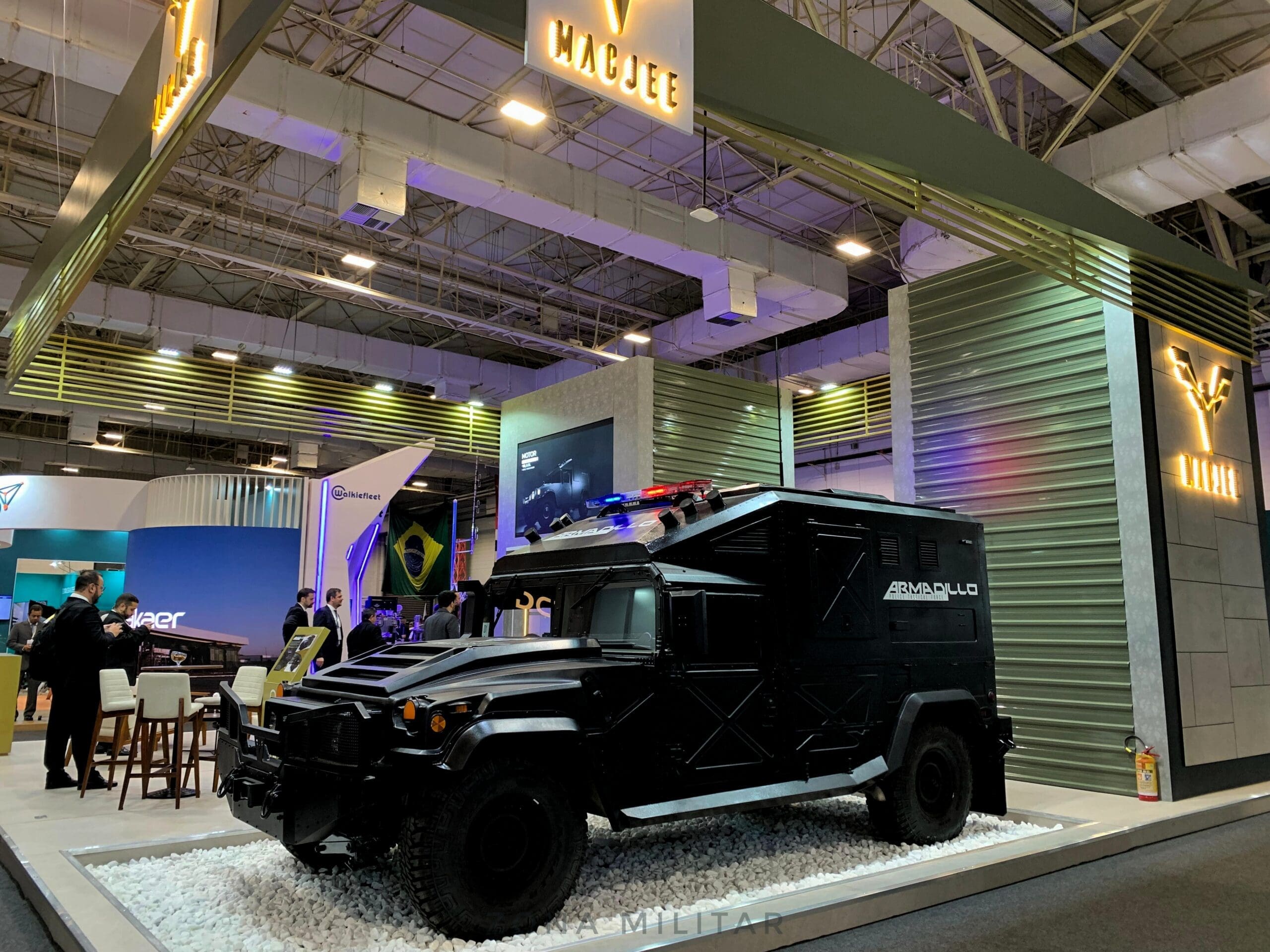 ZM at LAAD - Mac Jee presents the new version of its 4x4 Armadillo armored vehicle for public ...
