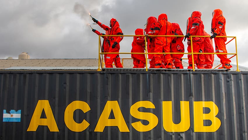 La Armada Argentina continúa adiestrándose en técnicas y procedimientos ...