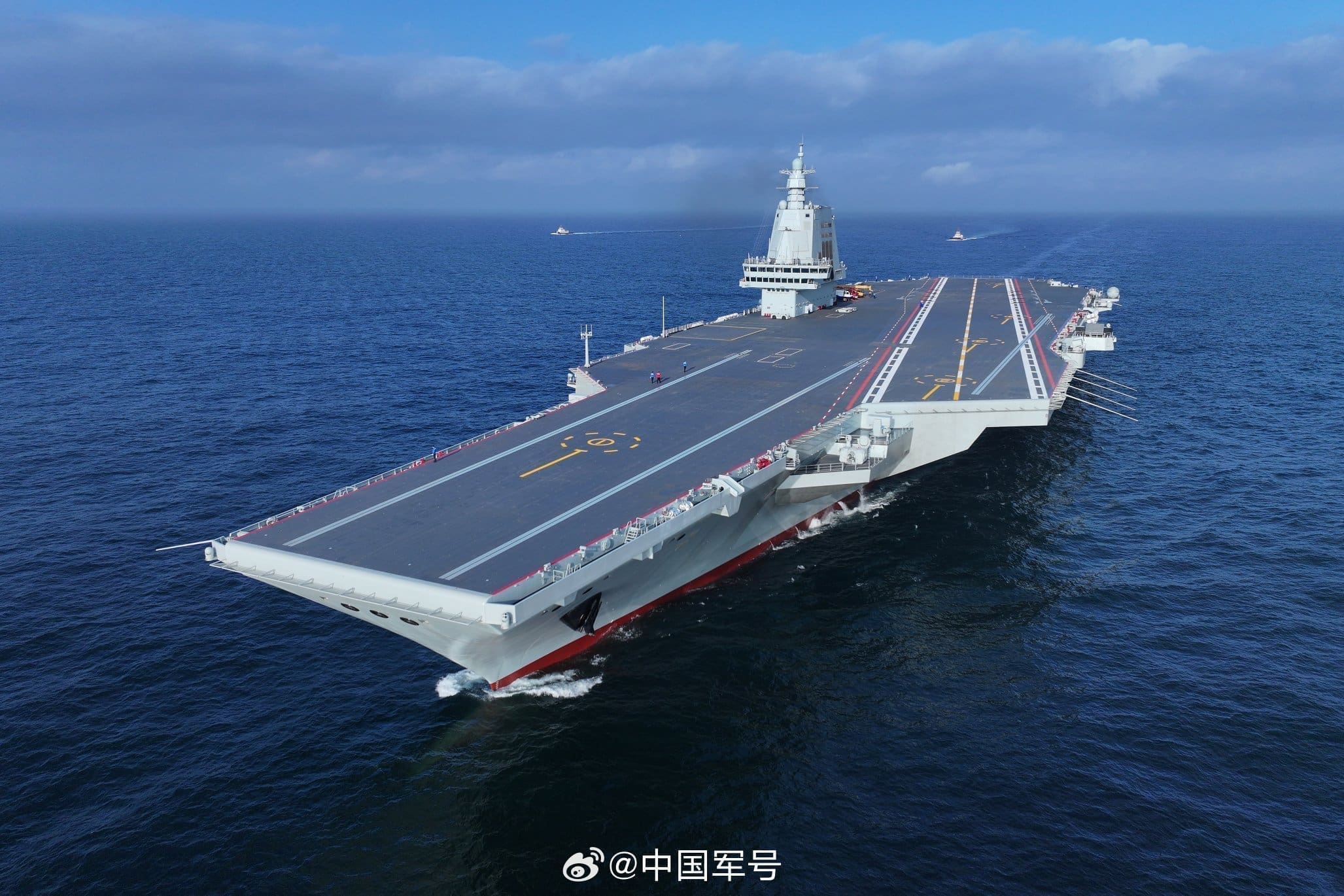 The Chinese Navy's Fujian aircraft carrier successfully completed its ...