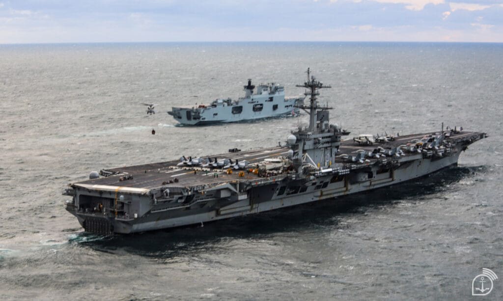 Alongside Brazil's Navy NAM Atlântico, the USS George Washington ...