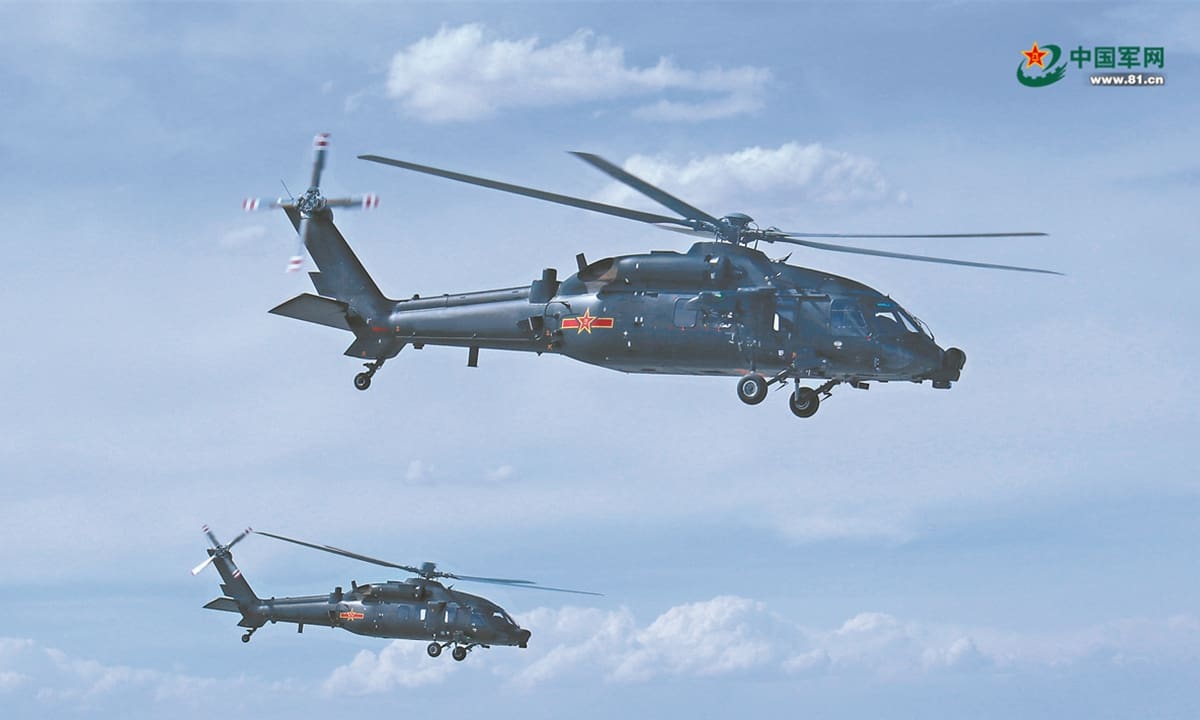 Harbin revela una nueva versión armada del helicóptero Z-20 para el ...