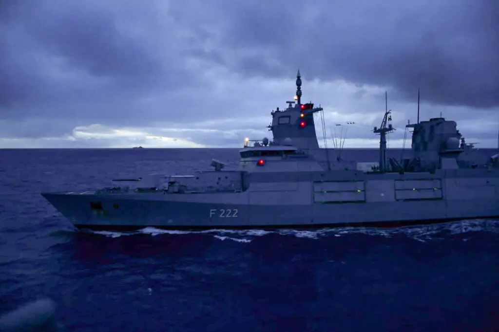 The Sea Kings of the Peruvian Navy operated alongside the frigate Baden ...