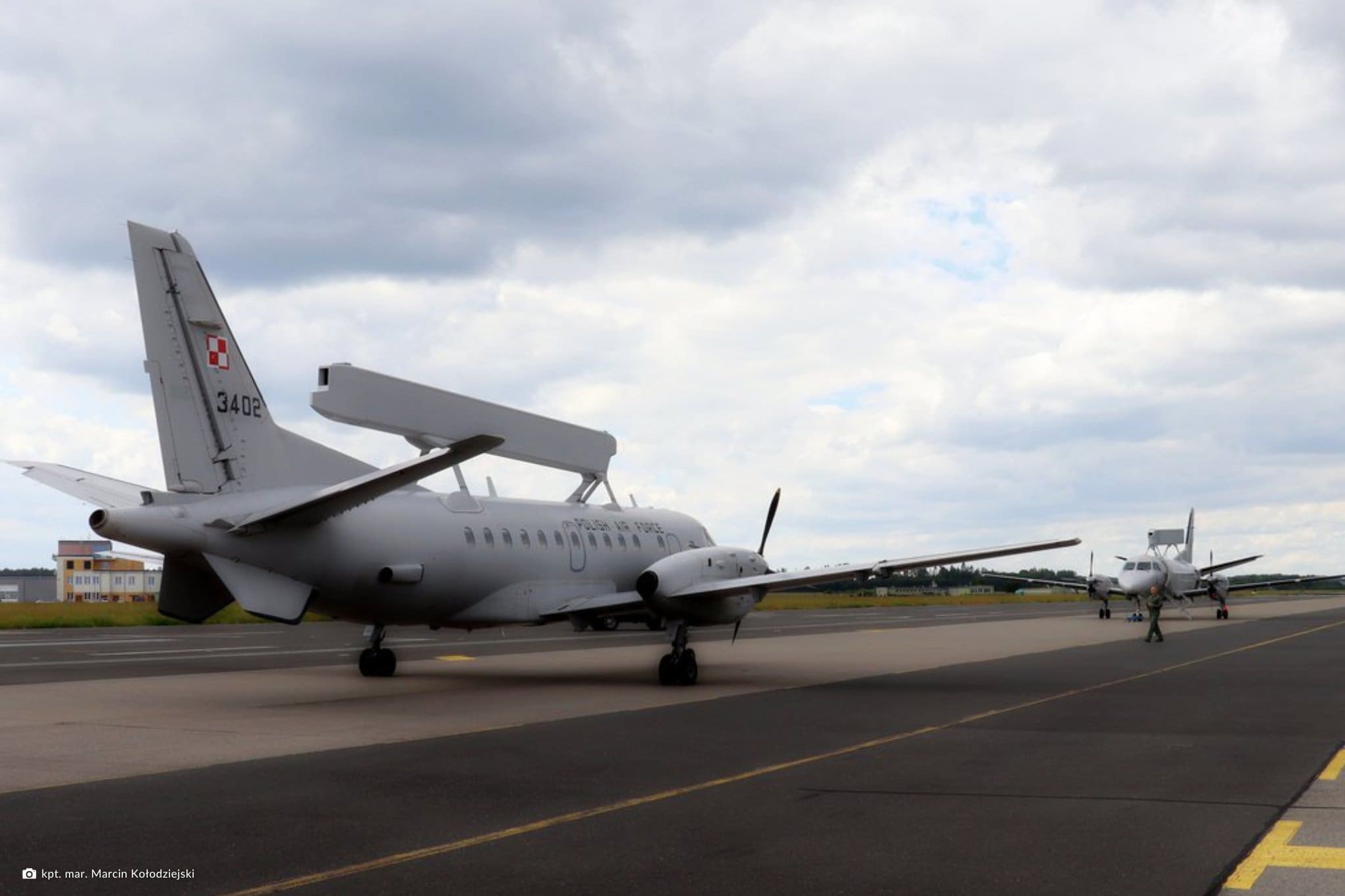 La Fuerza Aérea de Polonia recibe su segundo avión de alerta temprana Saab 340 AEW