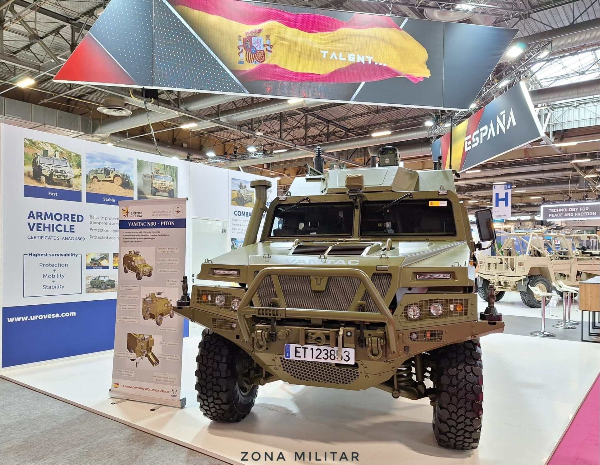 ZM en Eurosatory - Conociendo al nuevo vehículo VAMTAC NBQ Pitón de Urovesa que equipará al ...