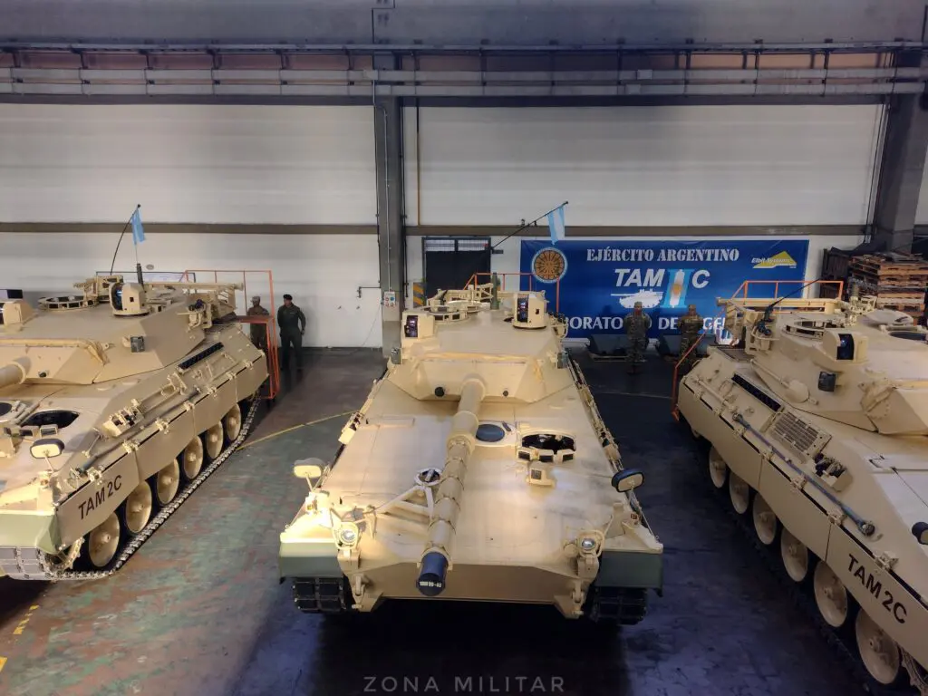 Advance – The first five TAM 2C-A2 tanks of the Argentine Army were ...