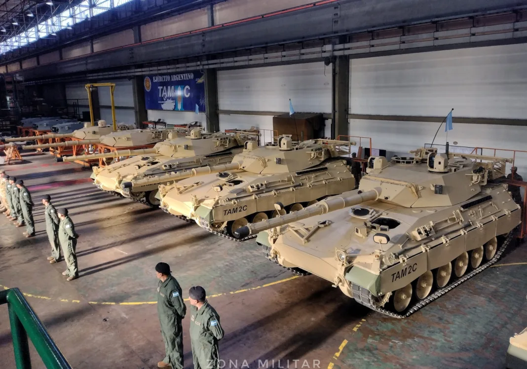 Advance – The first five TAM 2C-A2 tanks of the Argentine Army were ...