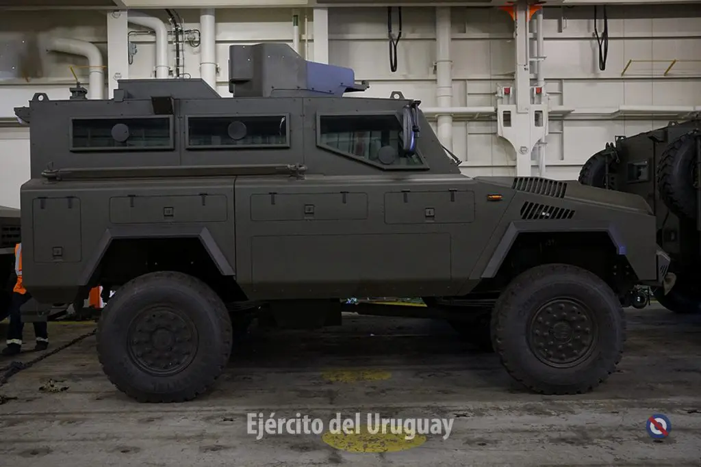 Uruguay's Army receives its new 4x4 Mamba MK7 armored vehicles donated ...