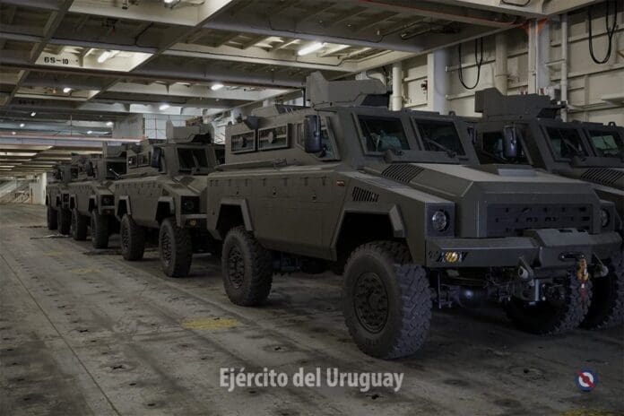 Uruguay's Army receives its new 4x4 Mamba MK7 armored vehicles donated ...