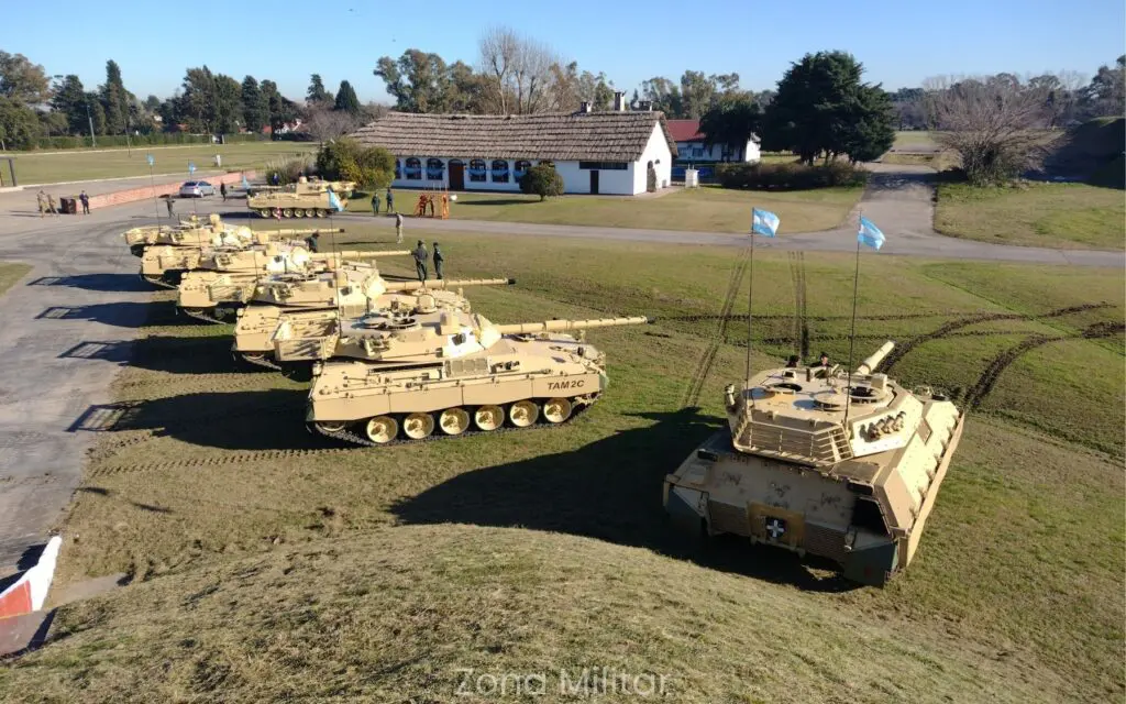 Advance – The first five TAM 2C-A2 tanks of the Argentine Army were ...