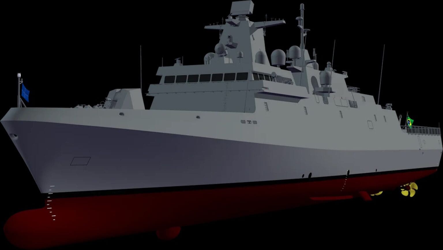 Marinha do Brasil lança primeira fragata Classe Tamandaré