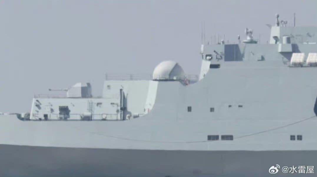 One of the Chinese Navy's Type 071 amphibious assault ships is equipped ...