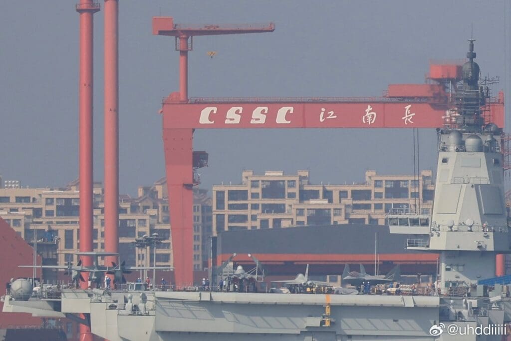 Mock-ups of J-15B, J-35, JL-10J, and KJ-600 aircraft have been spotted ...