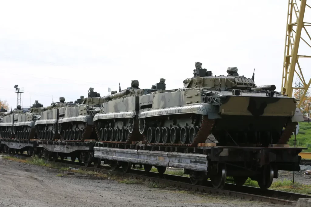 New batch of BMD-4M and BMP-3 armored combat vehicles for the Russian Armed Forces