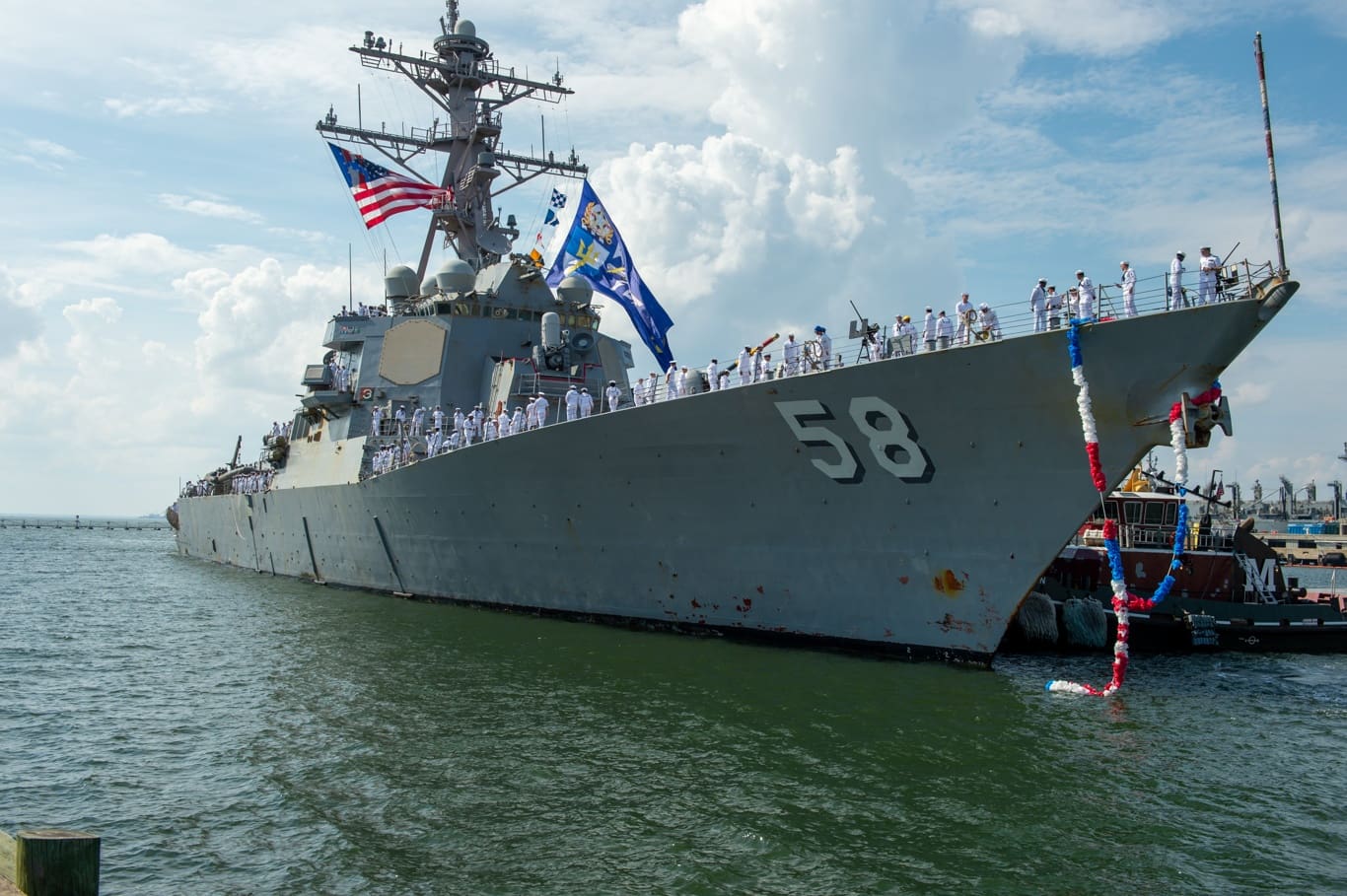 After nearly 280 days of deployment, the U.S. Navy destroyer USS Laboon ...