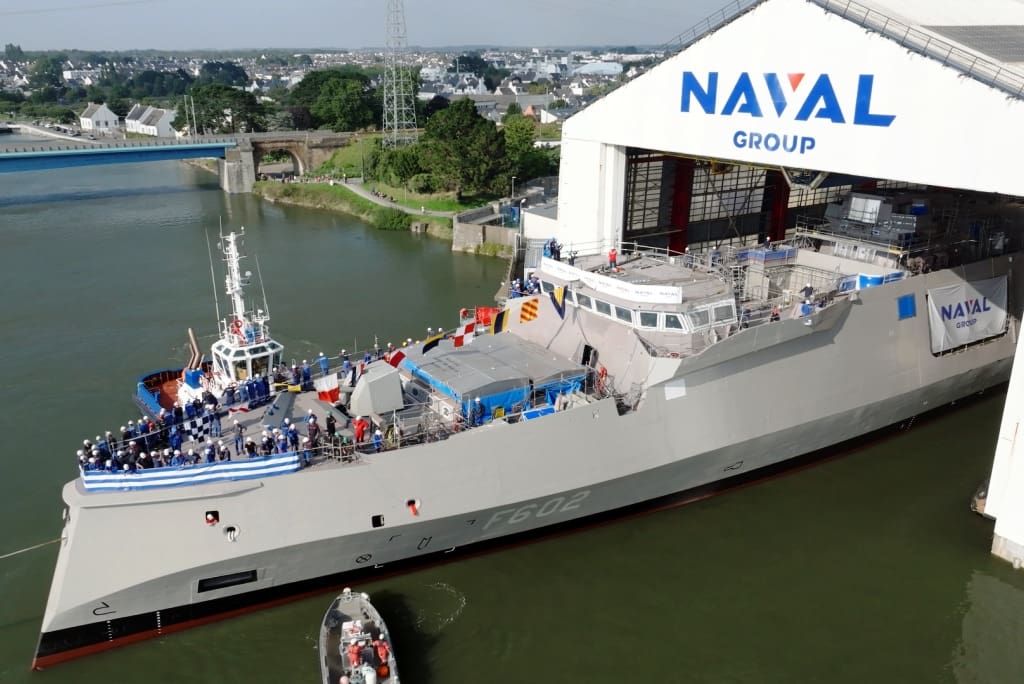 Es botada la segunda de la nuevas fragatas FDI construidas por Naval Group para la Armada de Grecia