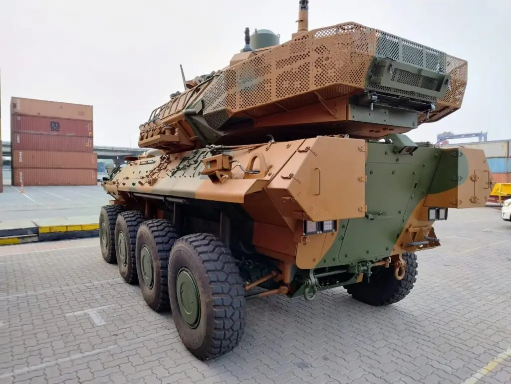 The second of the new 8×8 Centauro II VCBs of the Brazilian Army has ...