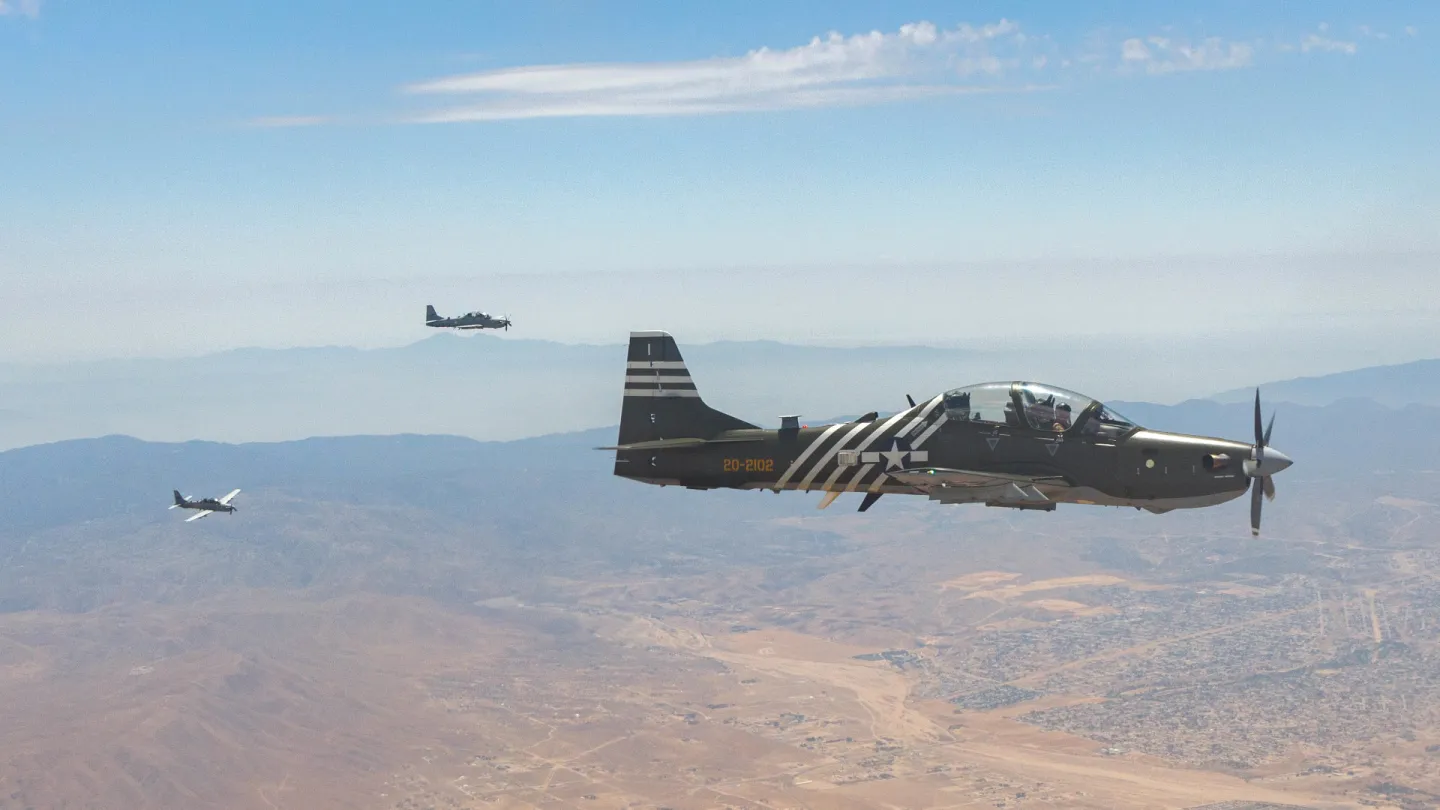 The U.S. Air Force Test Pilot School receives three A-29 Super Tucano ...