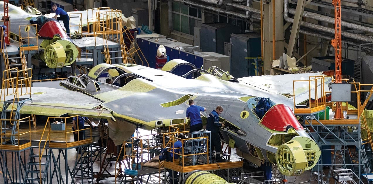 Images show the ongoing work on the assembly line of Russia's fifth ...