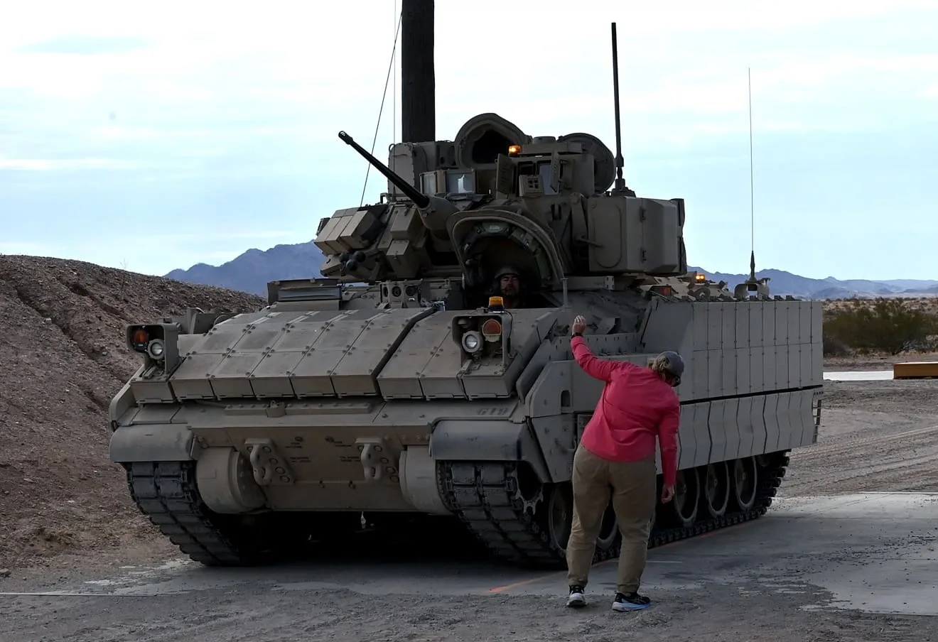 The U.S. Army is evaluating new laser warning systems on its M2 Bradley ...