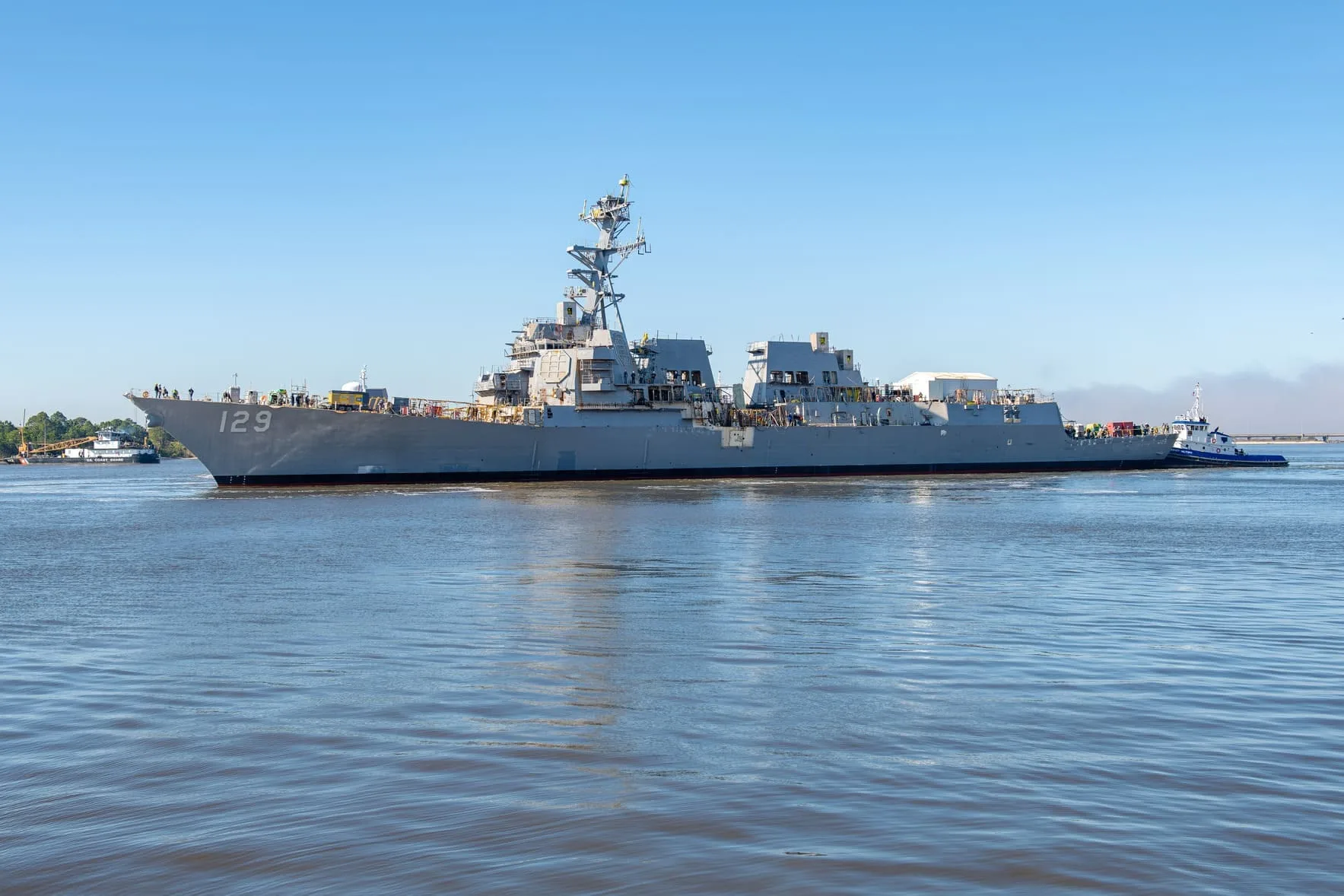The third of the new Arleigh Burke Flight III destroyers of the U.S ...