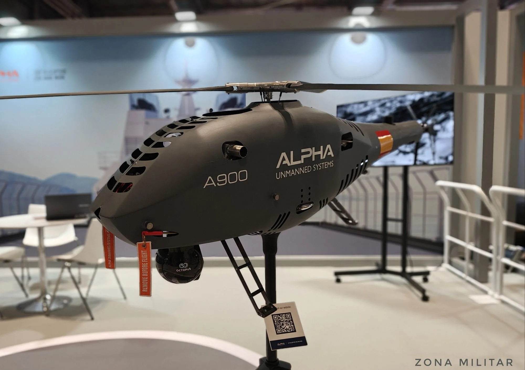 ZM en FEINDEF - La española Alpha Unmanned Systems apuesta por su drone VTOL Alpha-900 para ...