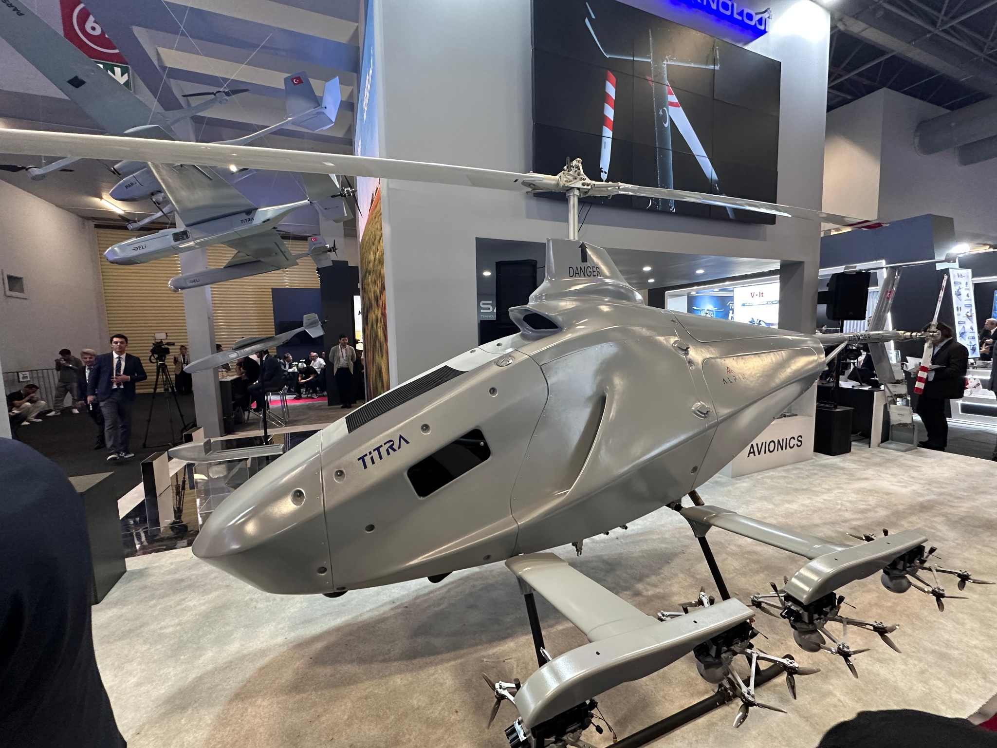 La empresa turca Titra Teknoloji presentó en IDEF a su nuevo drone VTOL ...