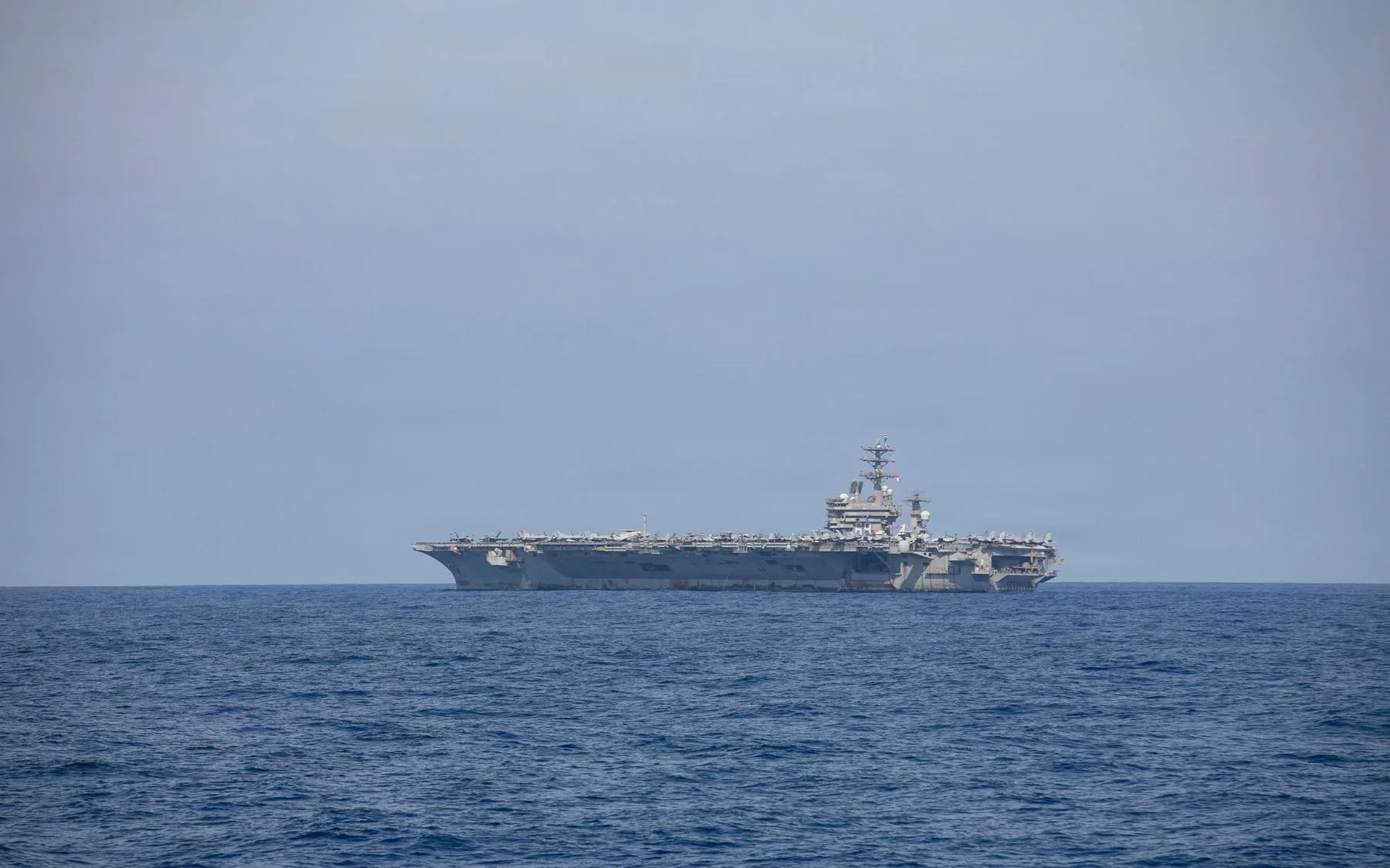With its return to the U.S, the nuclear-powered aircraft carrier USS ...
